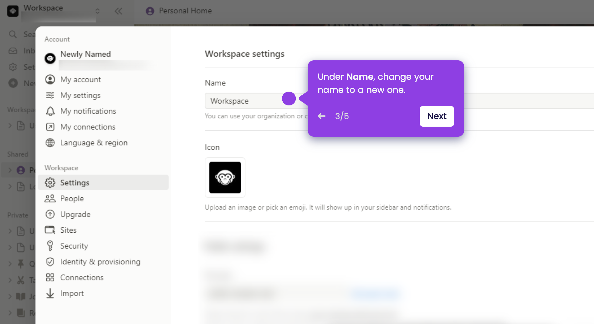 How to Change Notion Workspace Name: 1-Min Guide